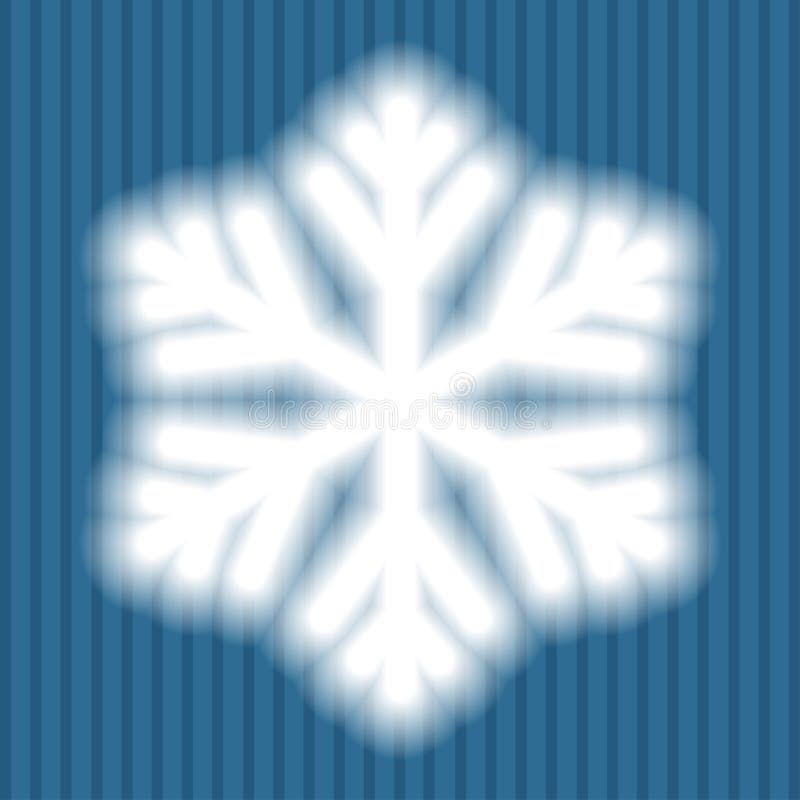 Big White Snowflake with Soft Translucent Edges Stock Vector ...