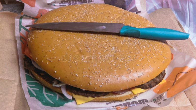 Big Whopper Pizza, Close-up Editorial Image - Image of baking ...