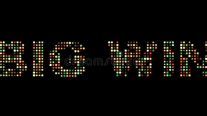 Win Win Front Text Scrolling Led Pannel Display Stock Footage - Video ...