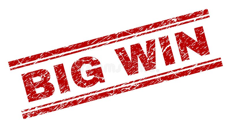 Scratched Textured BIG WIN Stamp Seal Stock Vector - Illustration of ...