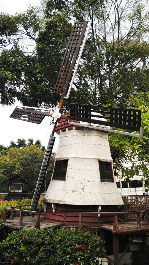 Big windmill Malacca stock photo. Image of malaysia, four - 61539174
