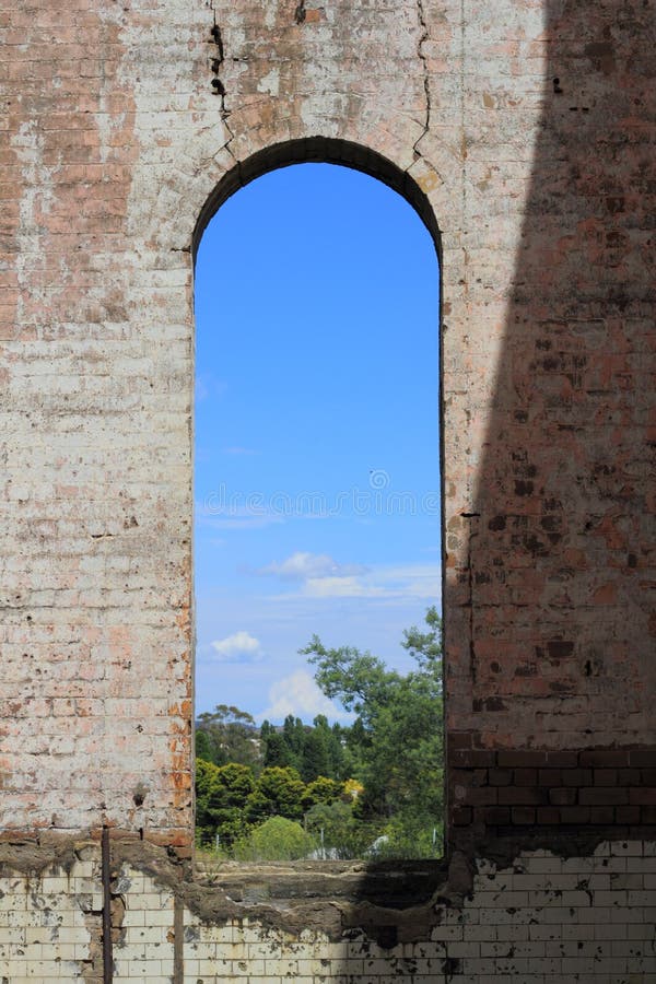 Large Vertical Window in Remains of Australian Blast Furnace Stock ...