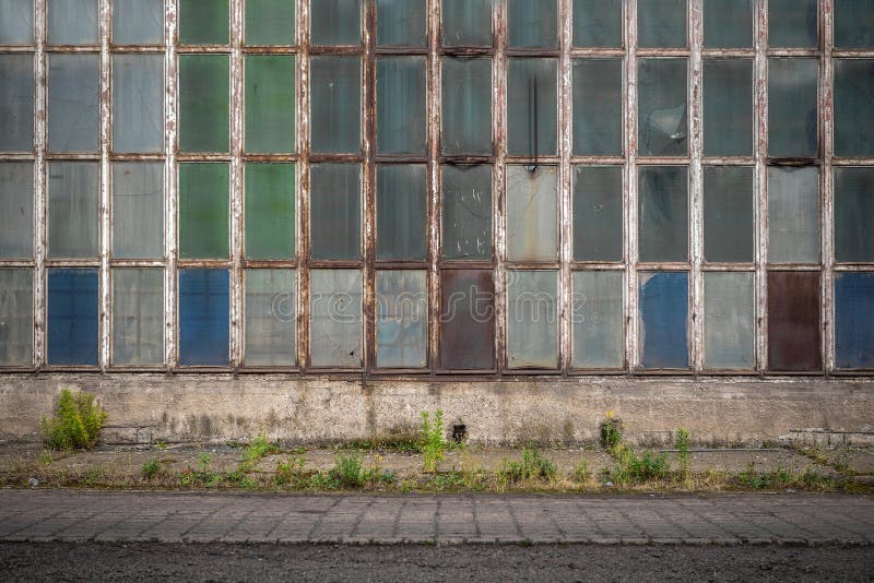 Big Windows in the Workshop Stock Image - Image of glass, stained: 35093701
