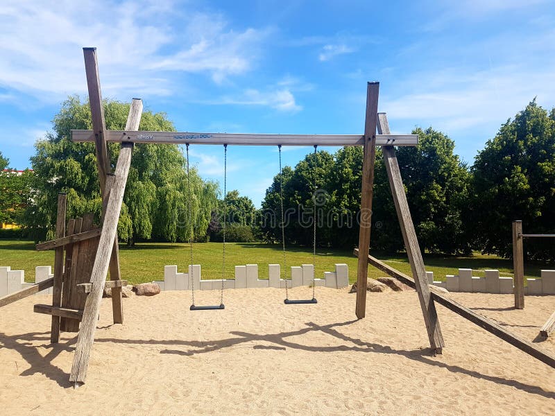 Big Swing in the Playground Stock Photo - Image of activity, park: 22277112