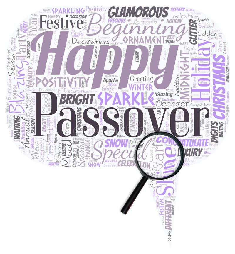 Big Word Cloud in the Shape of Speech Bubble with Magnifying Glass with ...