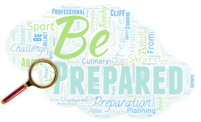 Big Word Cloud in the Shape of UFO with Words Be Prepared with ...