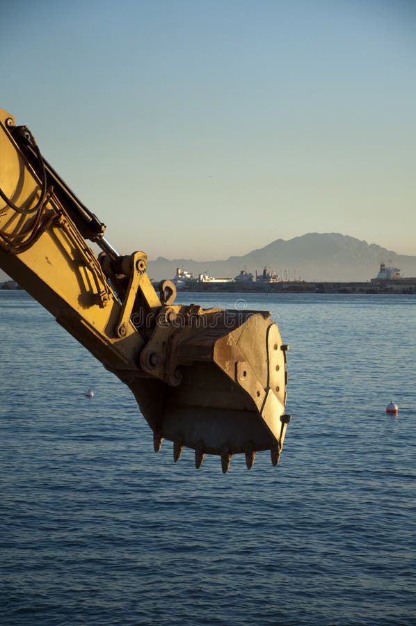 The big yellow arm stock image. Image of dozer, catapillar - 18540707