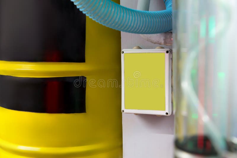 Big yellow barrel stock photo. Image of nitrogen, chemistry - 75407250