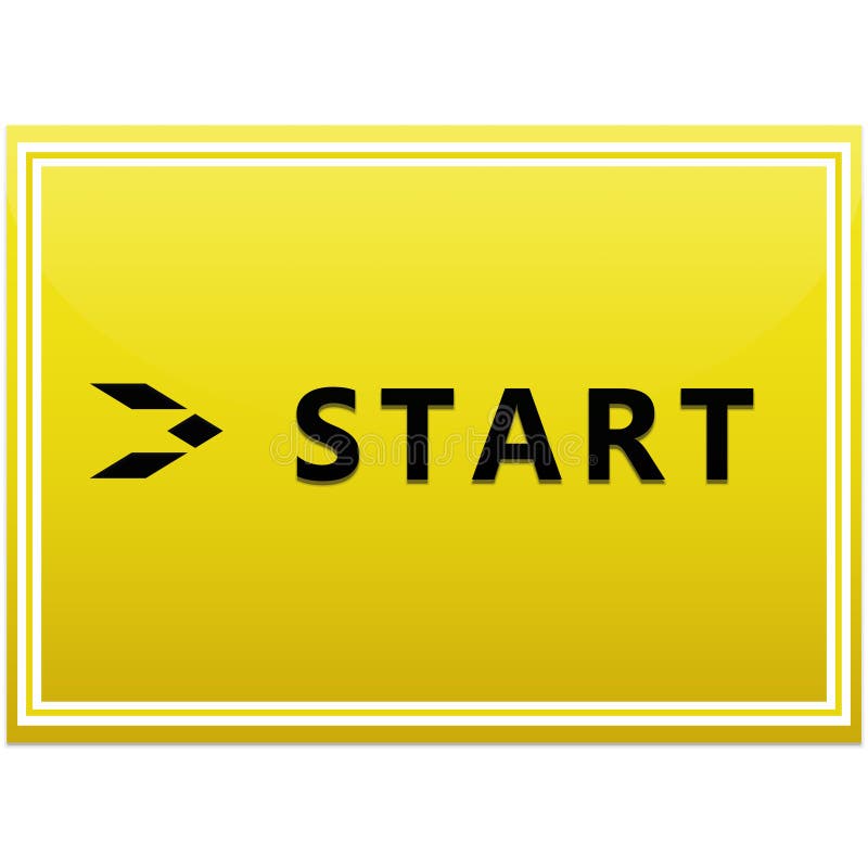 Start button stock illustration. Illustration of button - 117376576