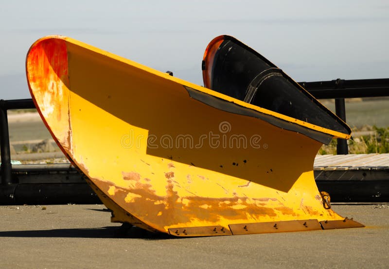Big snowplow stock image. Image of cold, yellow, snowplough - 29921245