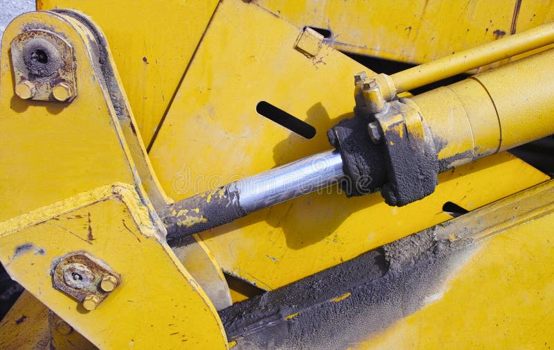 Big yellow track buldozer stock photo. Image of pressure - 50987918