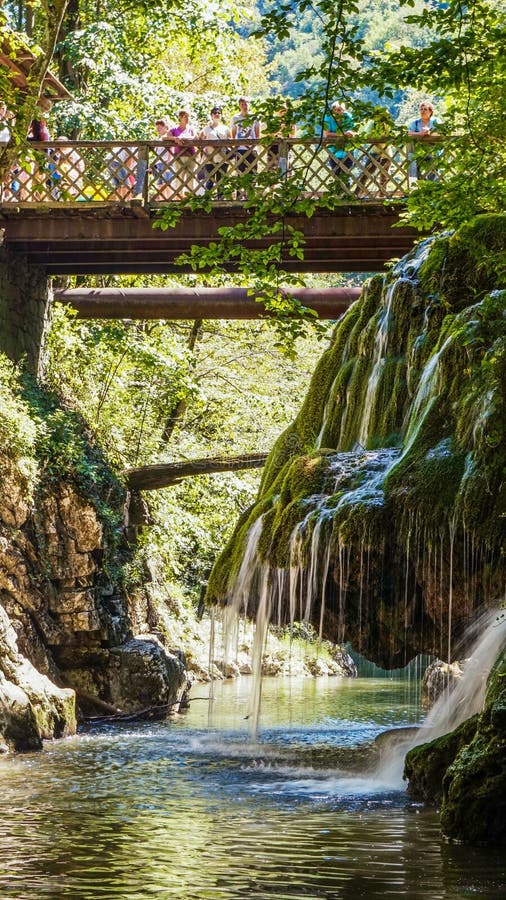Bigar Waterfall on Minis River, Romania Editorial Photography - Image ...