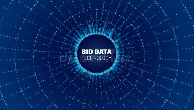 Bigdata Circle Network. Bigdata Stream. Big Data Flow To Hole Stock ...