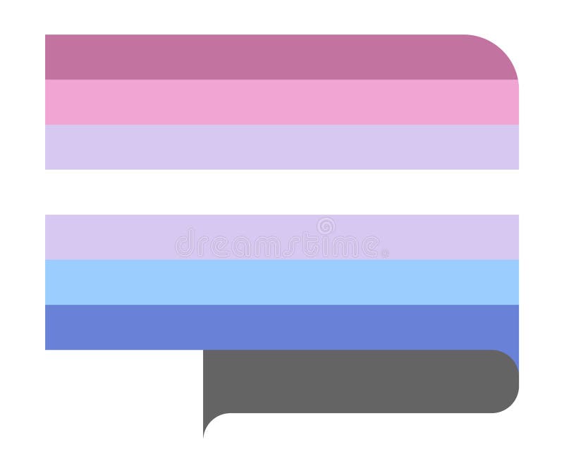 Bigender Pride Flag Vector Illustration Designed with Correct Color ...