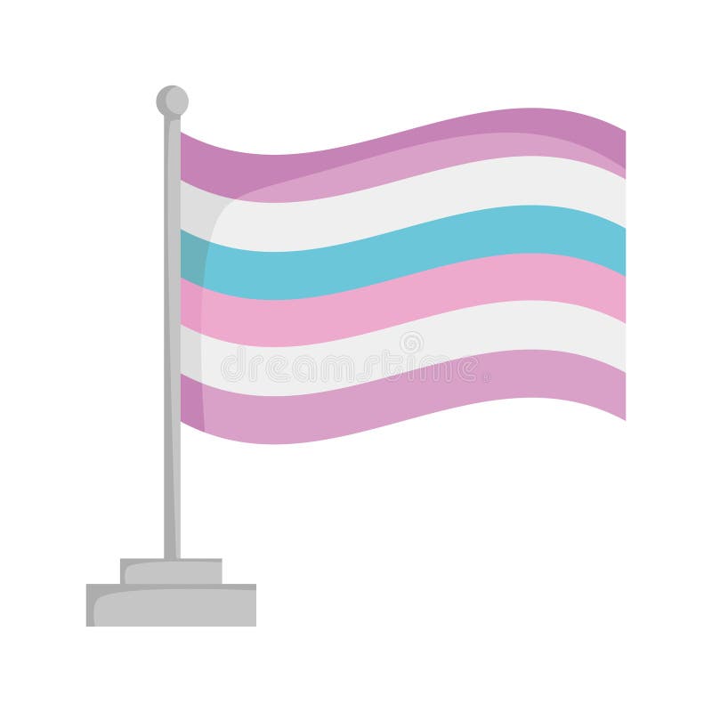 Bigender Pride Flag Vector Illustration Designed with Correct Color ...