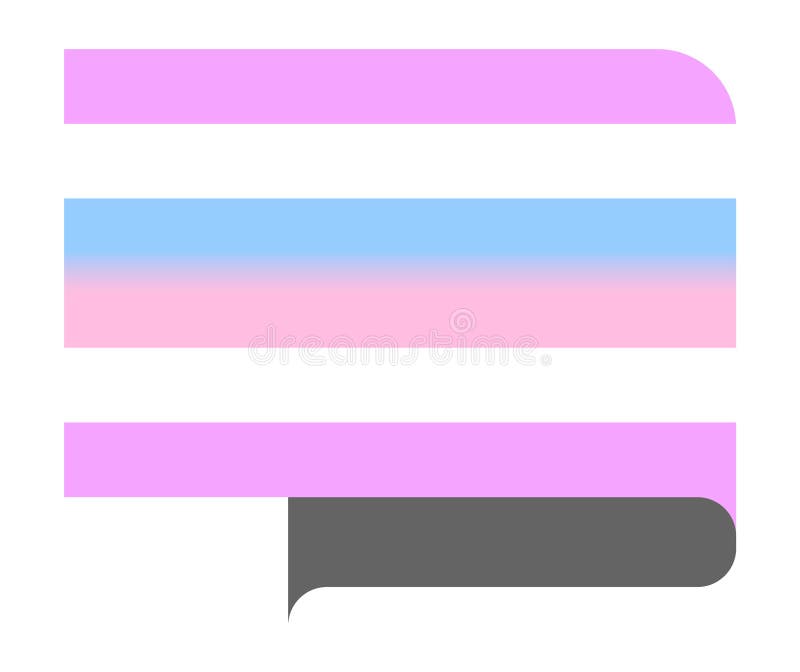 Bigender Pride Flag Vector Illustration Designed with Correct Color ...