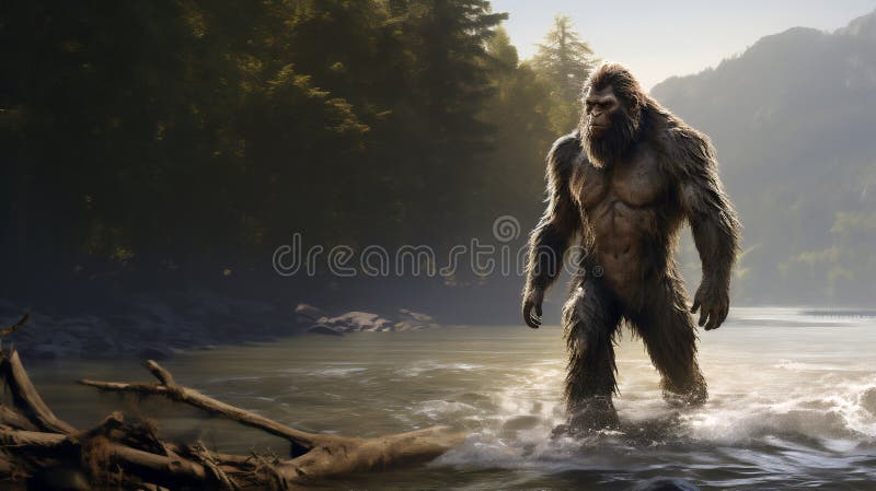 Bigfoot, Also Known As Sasquatch Stock Illustration - Illustration of ...