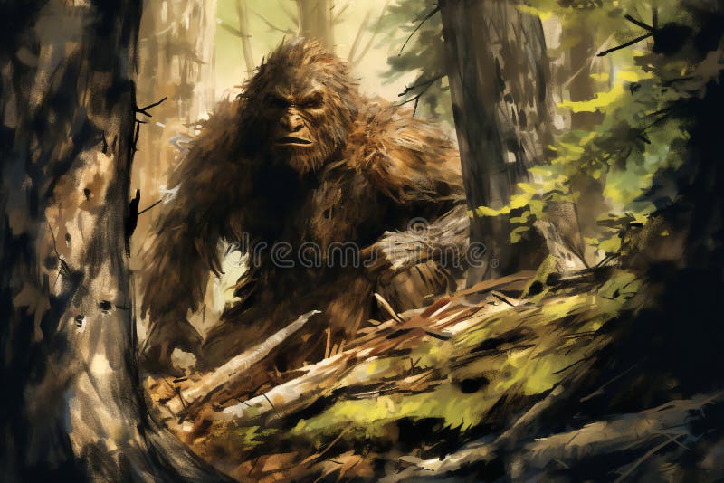 Bigfoot, Also Known As Sasquatch Stock Illustration - Illustration of ...