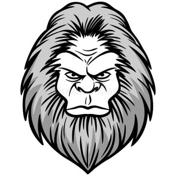 Sasquatch Head Stock Illustrations – 407 Sasquatch Head Stock ...