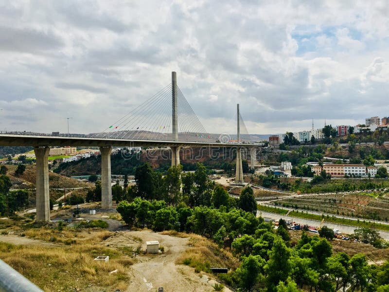 The Biggest Bridge of Constantine Stock Image - Image of salah ...
