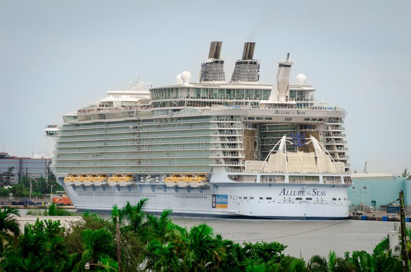Biggest Cruise Ship, Allure of the Seas Editorial Photography - Image ... Biggest Cruise Ship, Allure of the Seas Editorial Photography - Image ...