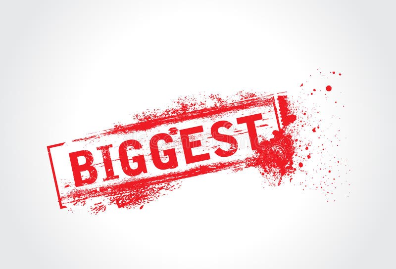 Biggest grunge text stock vector. Illustration of banner - 6603745