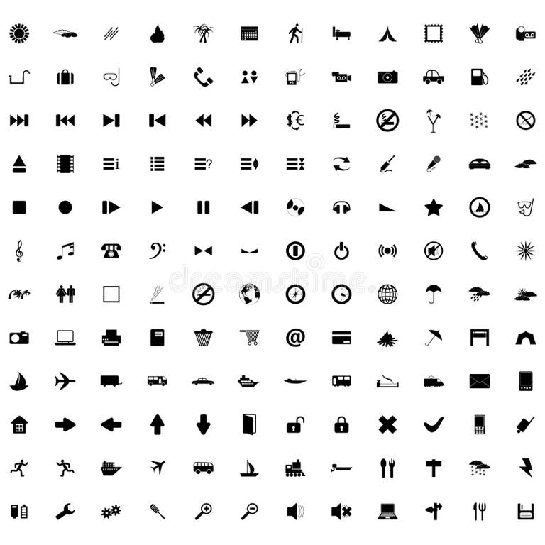 Biggest icon collection stock vector. Illustration of communications ...