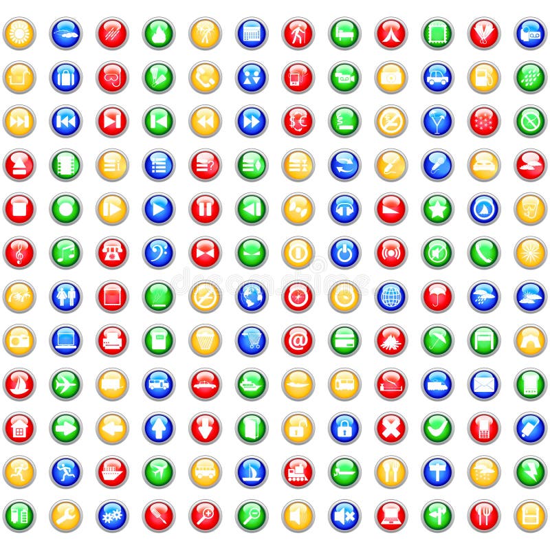 Biggest icon collection stock vector. Illustration of file - 8919034