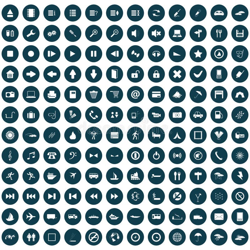 Biggest icon collection stock vector. Illustration of file - 8919034