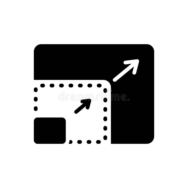 Black Solid Icon for Biggest, Maximum and Greatest Stock Vector ...