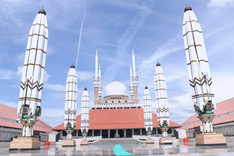 The Biggest Mosque in Central Java, Indonesia Editorial Photo - Image ...