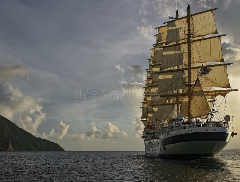 The Biggest Sailing Ship Clipper Editorial Stock Photo - Image of ...