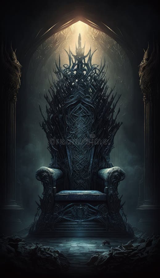 Biggest Throne of King in the Castle of a Darkness Image Generative AI ...