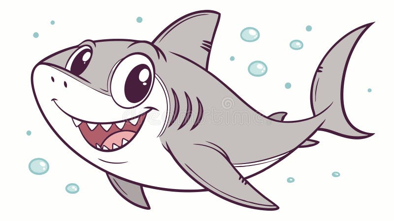 Bignose Shark Furious Looks Lake Vector Stock Vector - Illustration of ...