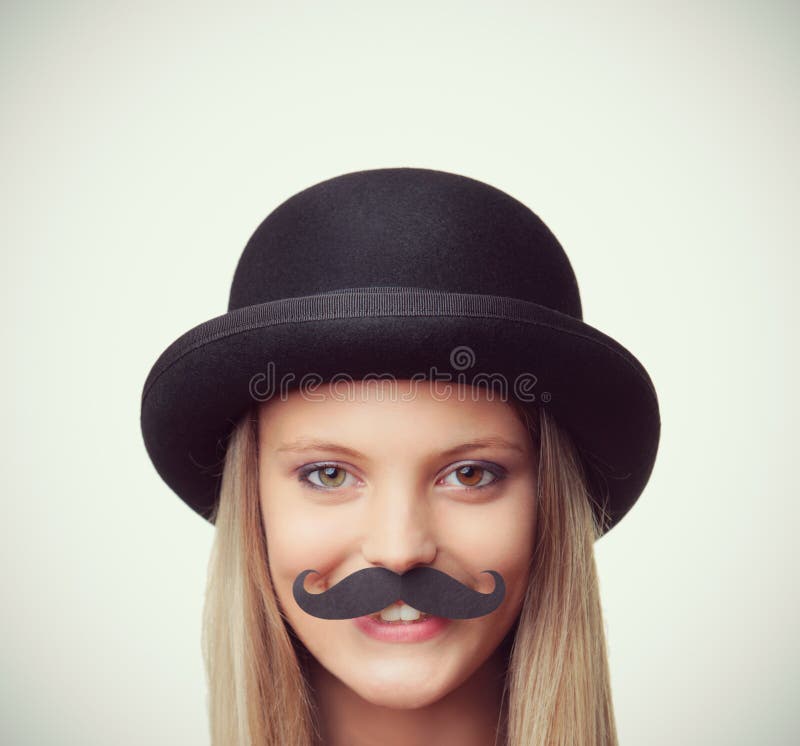 Bigode imagem de stock. Imagem de caucasiano, vertical - 34516141