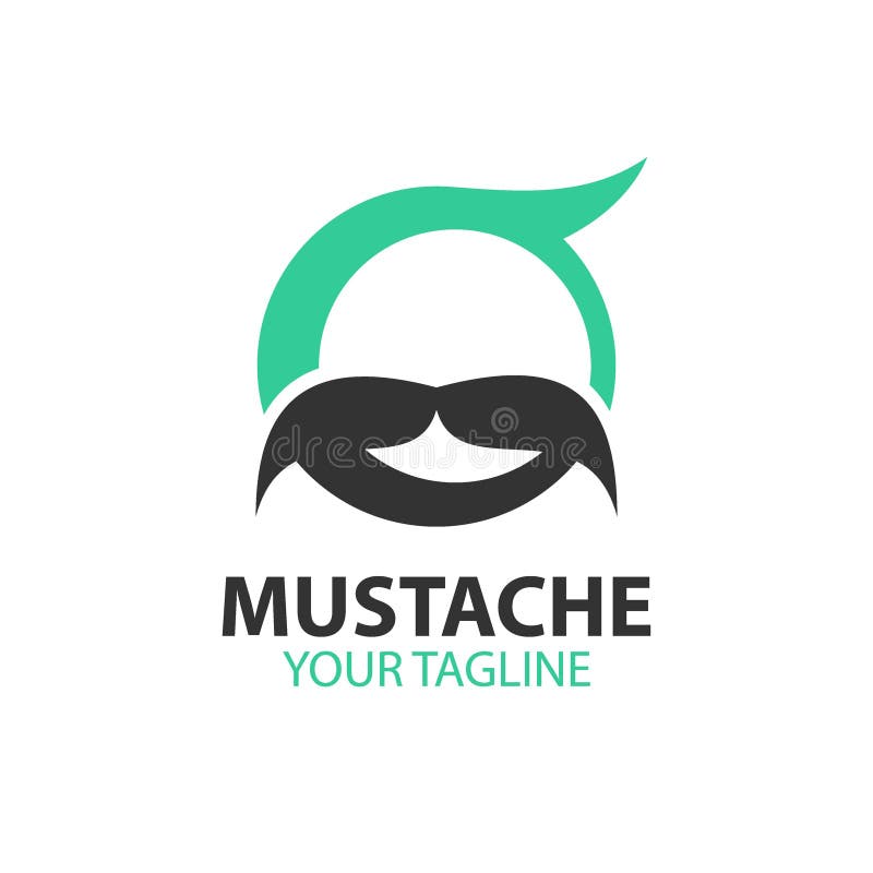 Bigode Criativo Logo Design Vetora Art Logo Ilustração do Vetor ...
