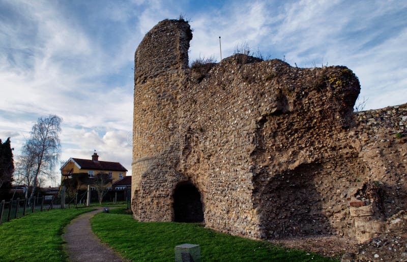 Bigods Castle, Bungay stock photo. Image of cliff, historic - 343593218