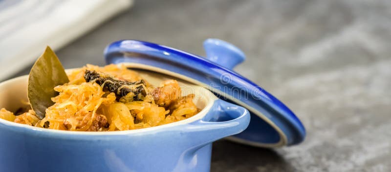 Comida Polaca Tradicional - Bigos Imagen de archivo - Imagen de ...