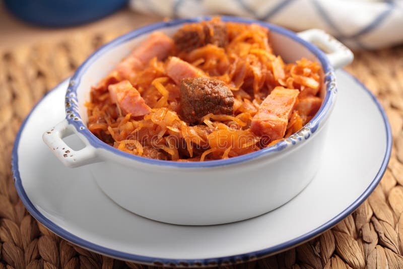 Bigos stock image. Image of plate, bigos, lunch, traditional - 52389033