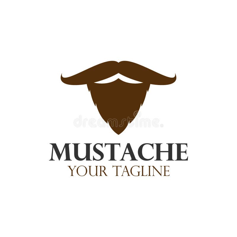 Bigote Creativo Logo Design Vector Art Logo Ilustración del Vector ...