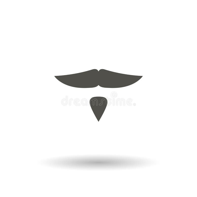 Bigote iconos simples ilustración del vector. Ilustración de manera ...