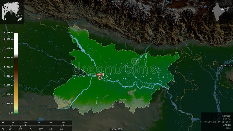 Bihar, India - Composition. Physical Stock Illustration - Illustration ...