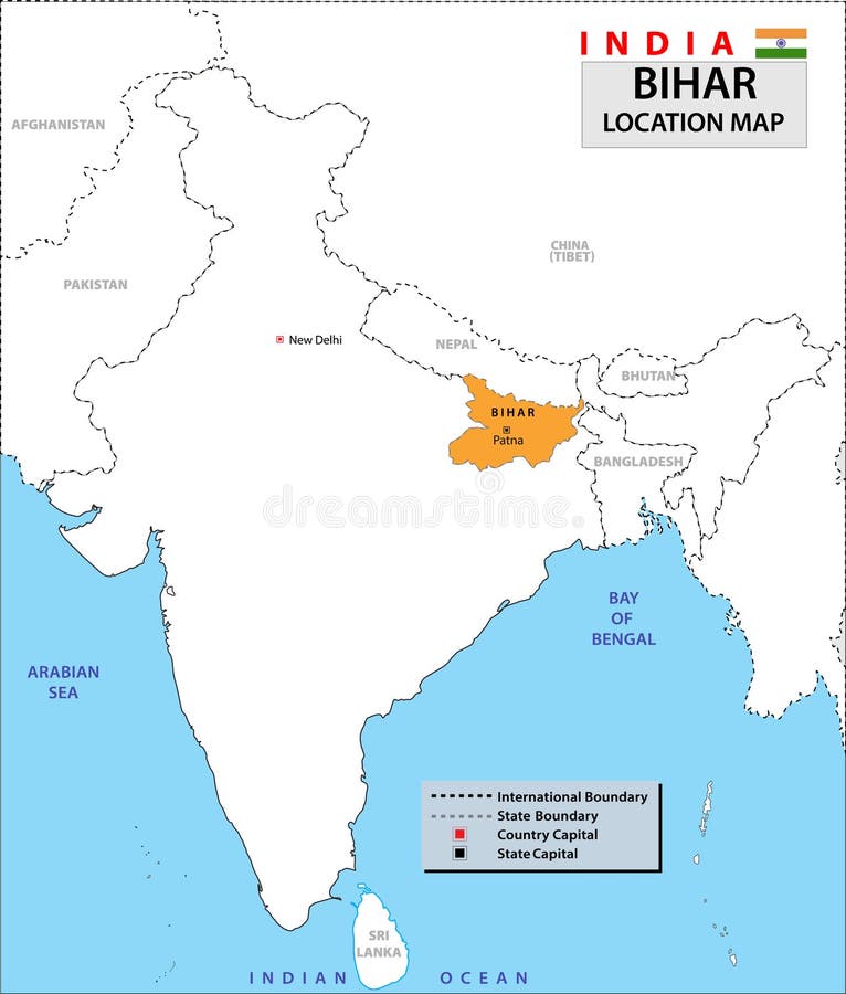 Bihar Map. Bihar District Map, India. Bihar, India, Vector Map Isolated ...