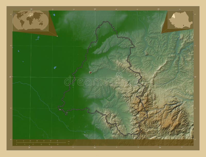 Bihor, Romania. Physical. Capital Stock Illustration - Illustration of ...
