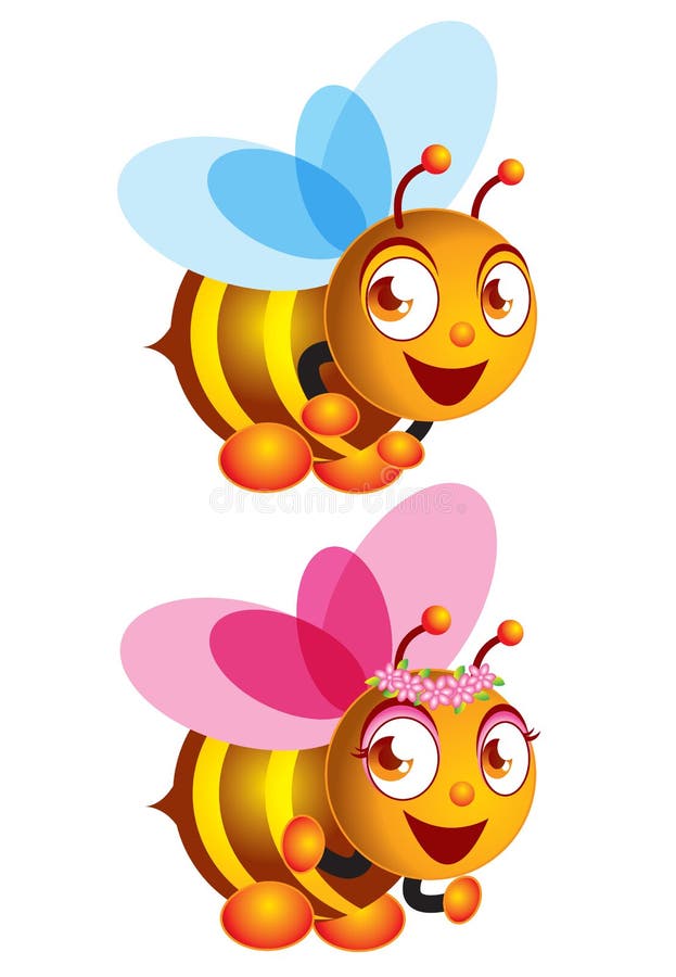 Bij. Vector illustratie. vector illustratie. Illustration of vlieg ...