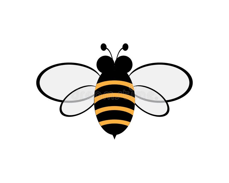 Bij Logo Template stock illustratie. Illustration of beeldverhaal ...