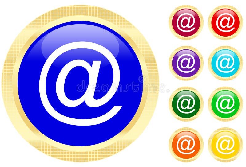 @-symbool vector illustratie. Illustration of mededeling - 5417214