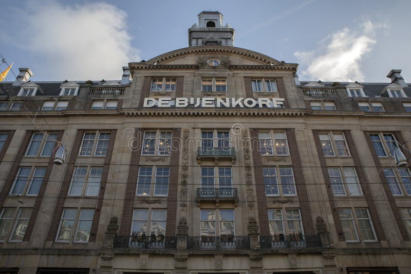 The Bijenkorf Department Store at Amsterdam the Netherlands 28-1-2020 ...