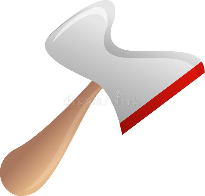 Primitieve steenbijl vector illustratie. Illustration of besnoeiing ...