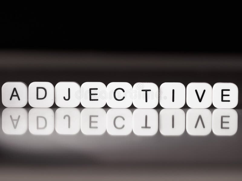Adjectief Woordwoordwoordwoordwoordenboek Stock Foto - Image of ...